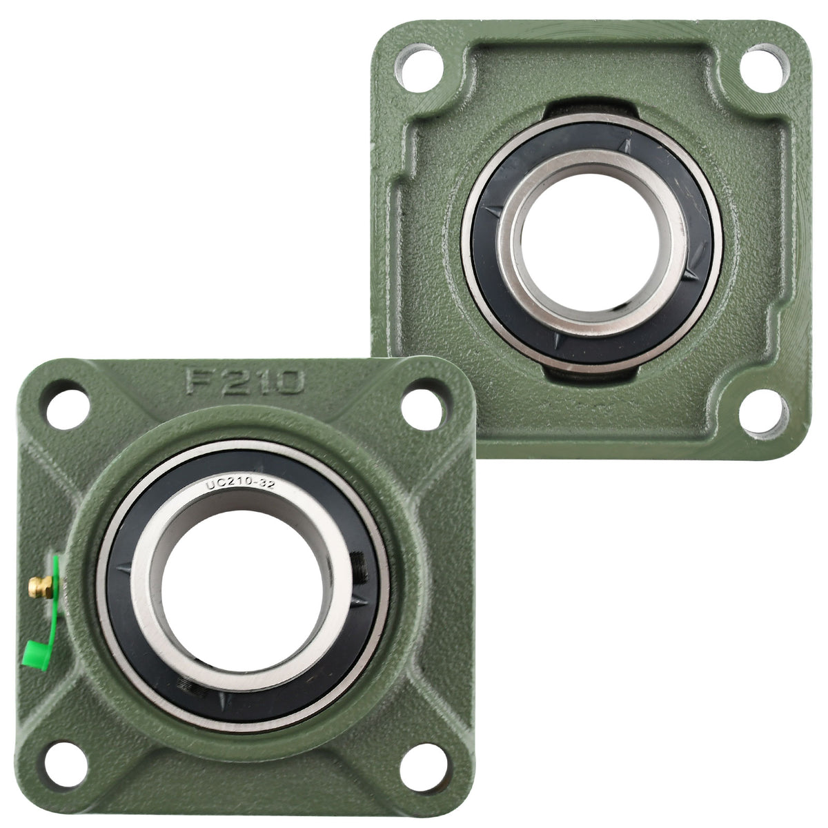 UCF210-32 Solid Pillow Block Flange Mounted Bearing-2" Bore 4 Bolt 23. – MotorbyMotor